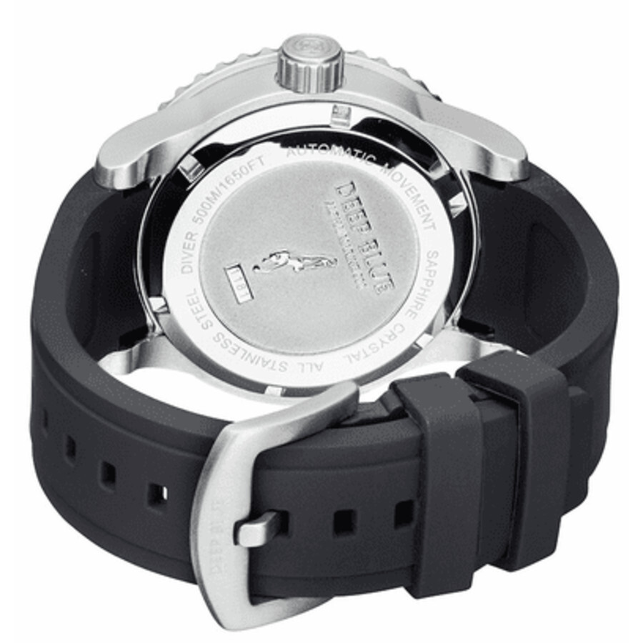 Deep Blue Alpha Marine Automatic Full Lume Red Dial Men's Watch ...