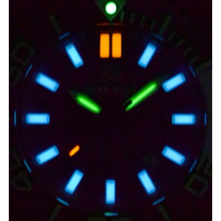 Deep Blue Daynight T-100 Commander Tritium Automatic Green Dial Men's ...