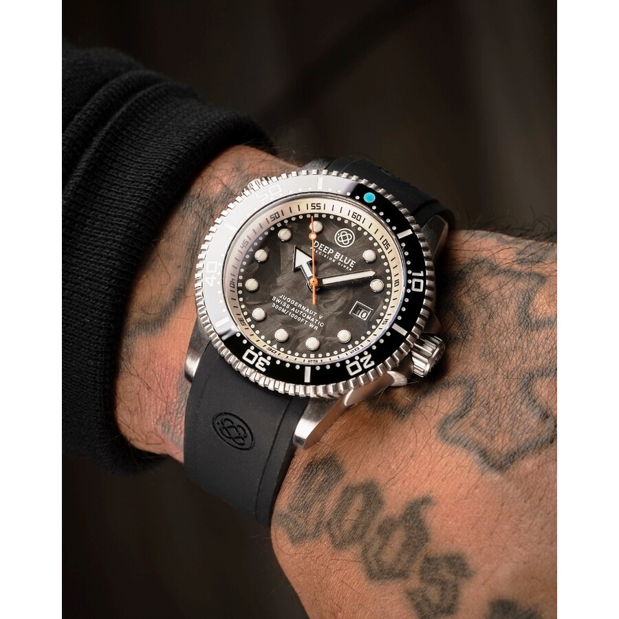Deep Blue Juggernaut 5 Automatic Black Dial Men's Watch ...