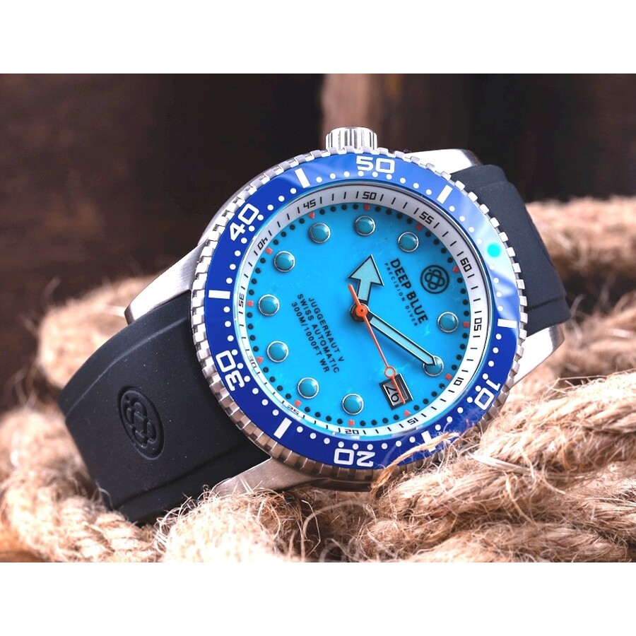 Deep Blue Juggernaut 5 Automatic Blue Dial Men's Watch ...