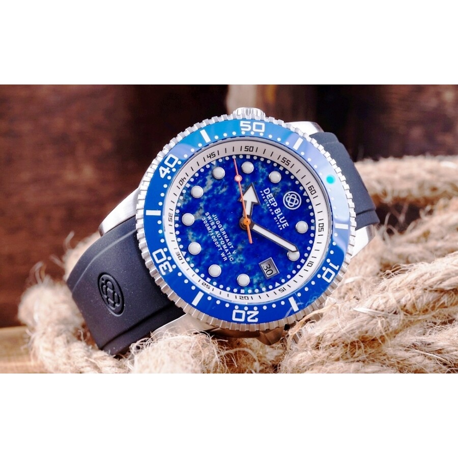Deep Blue Juggernaut 5 Automatic Blue Dial Men's Watch ...