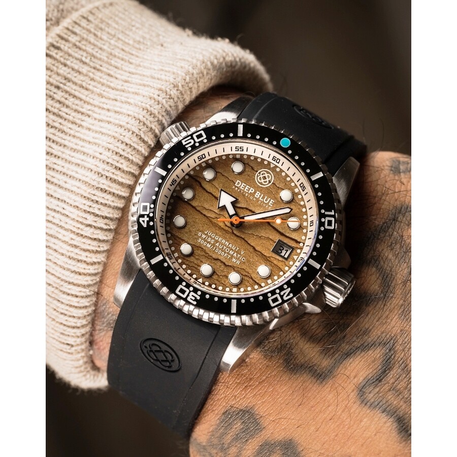 Deep Blue Juggernaut 5 Automatic Brown Dial Men's Watch ...