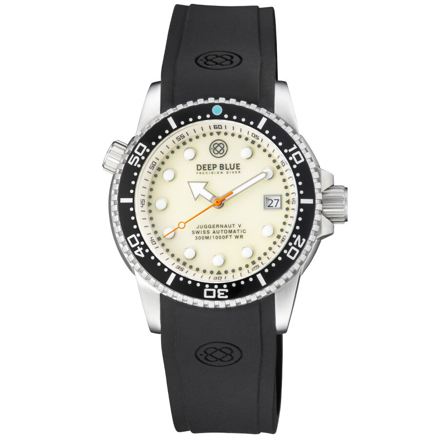 Deep Blue Juggernaut 5 Automatic Men's Watch 40JUGGYELLOWJASPSTRAP ...