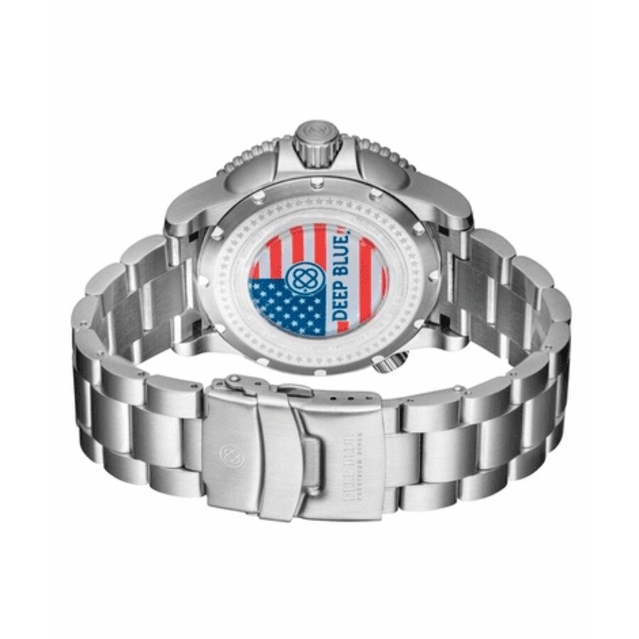 Deep Blue Juggernaut IV USA Swiss Automatic White Dial Watch ...