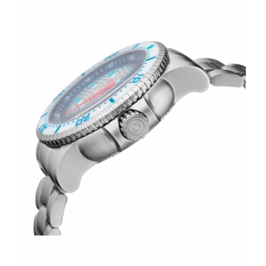 Deep Blue Juggernaut IV USA Swiss Automatic White Dial Watch ...