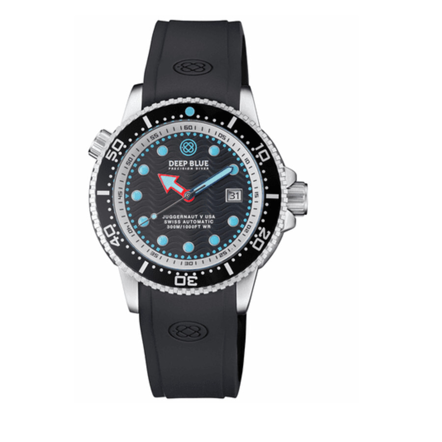 Deep Blue Juggernaut V USA Automatic Black Dial Men's Watch ...