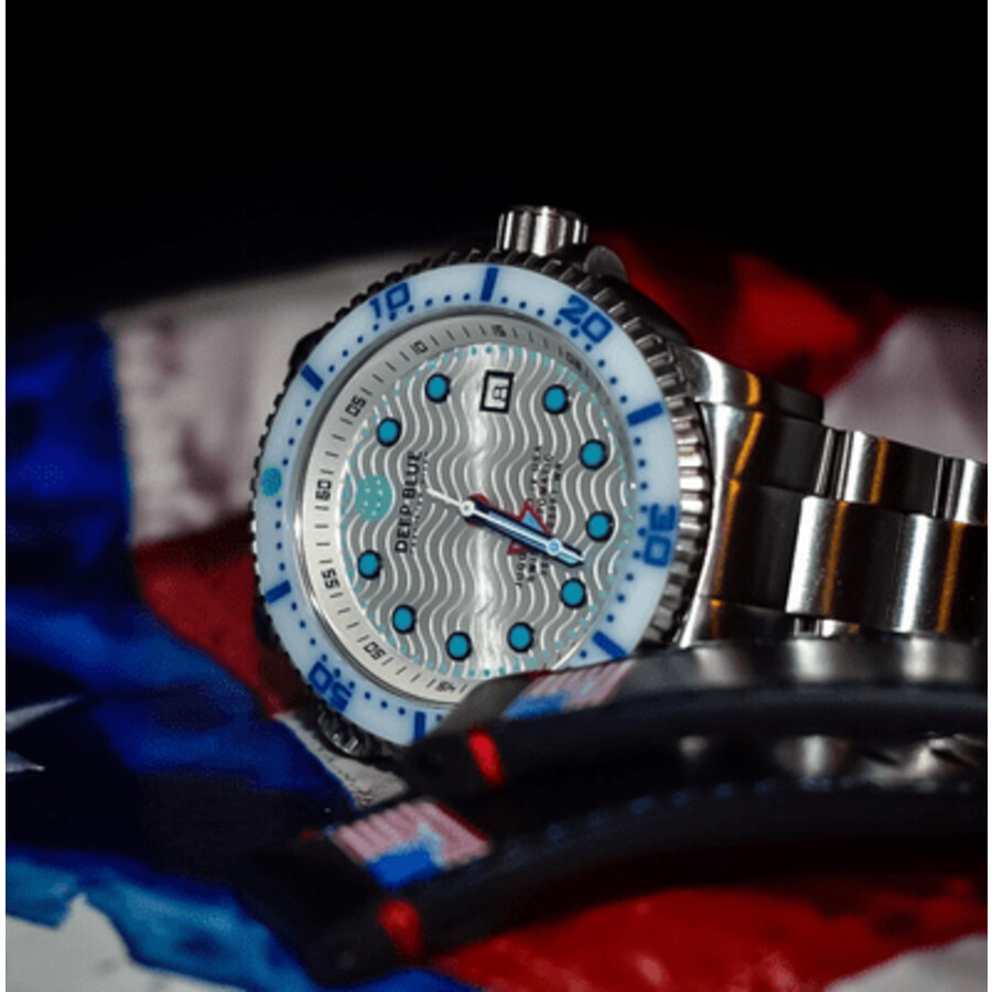 Deep Blue Juggernaut V USA Automatic White Dial Men's Watch ...