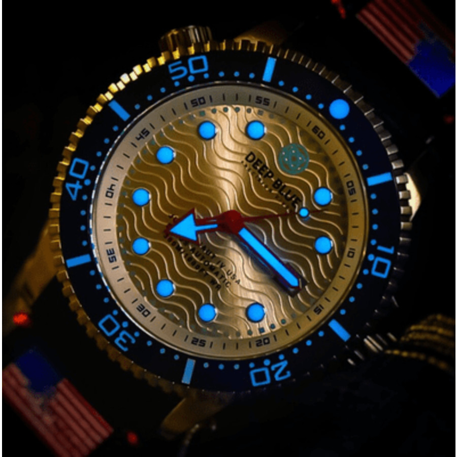 Deep Blue Juggernaut V USA Automatic White Dial Men's Watch ...