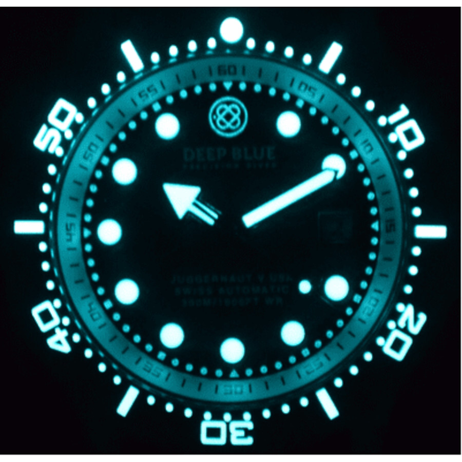 Deep Blue JUGGERNAUT V USA SWISS AUTOMATIC Blue Dial Men's Watch ...