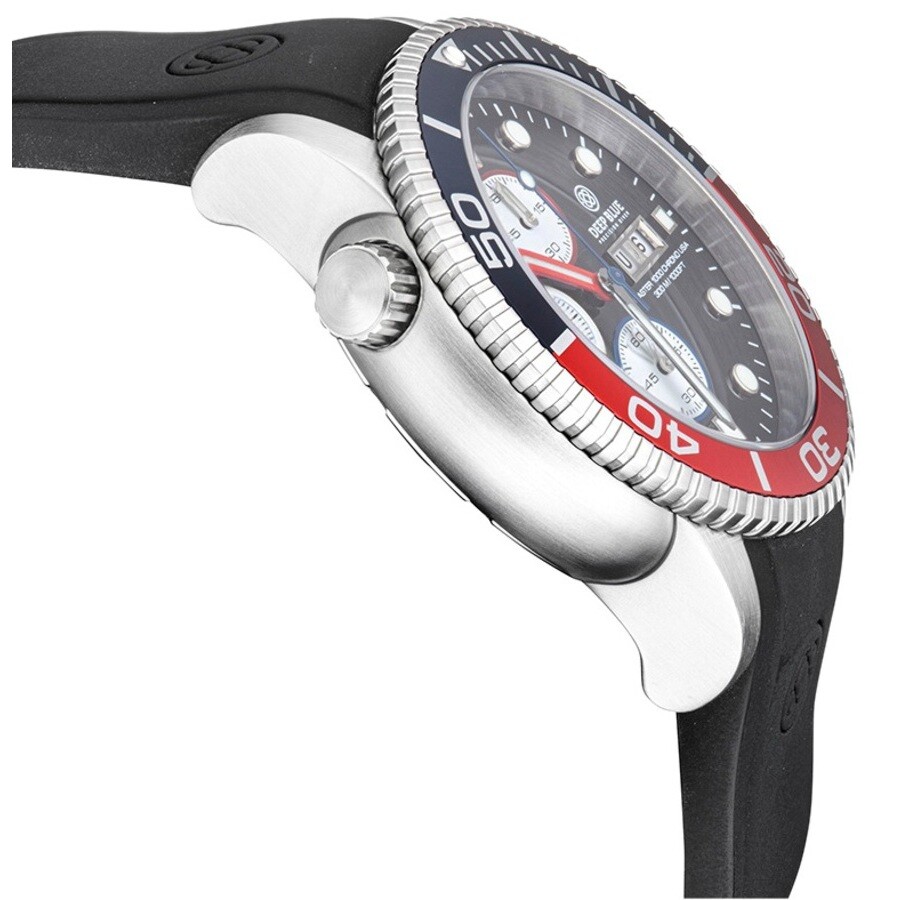 Deep Blue Master 1000 Chronograph Quartz Blue Dial Men's Watch ...