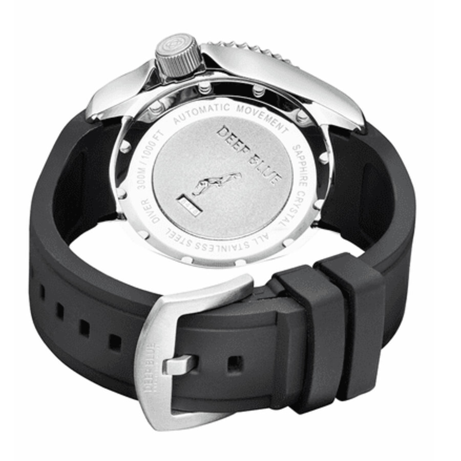 Deep Blue Military Diver Automatic Red Dial Men's Watch MILDIVERREDSTRP ...