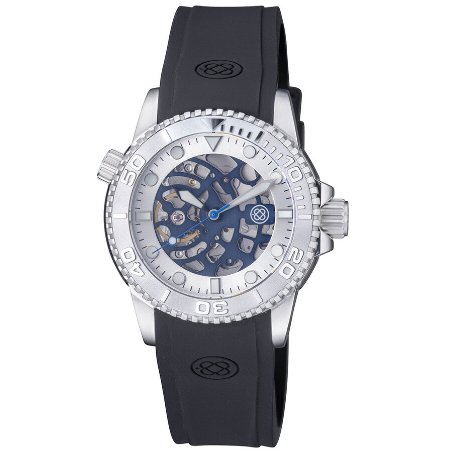 Deep Blue Skeleton Diver Automatic Blue Dial Men's Watch 40MMSKELI ...