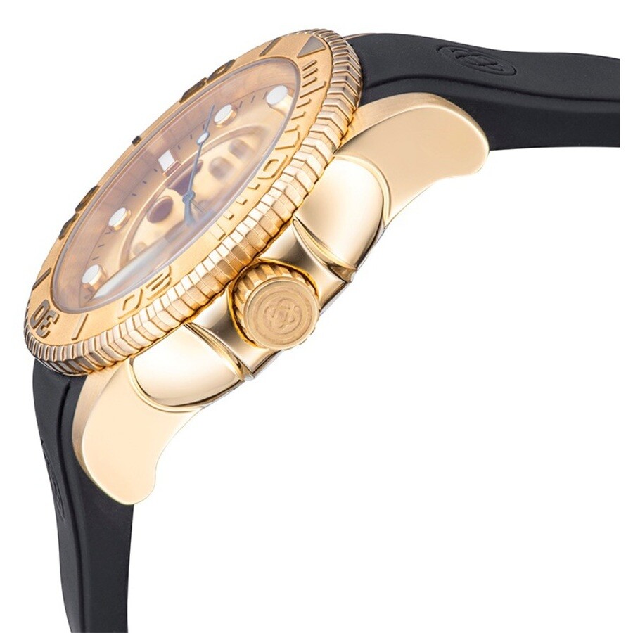 Deep Blue Skeleton Diver Automatic Gold Dial Men's Watch 40MMSKELG ...