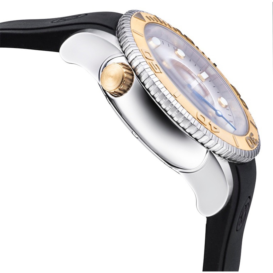 Deep Blue Skeleton Diver Automatic Gold Dial Men's Watch 40MMSKELH ...
