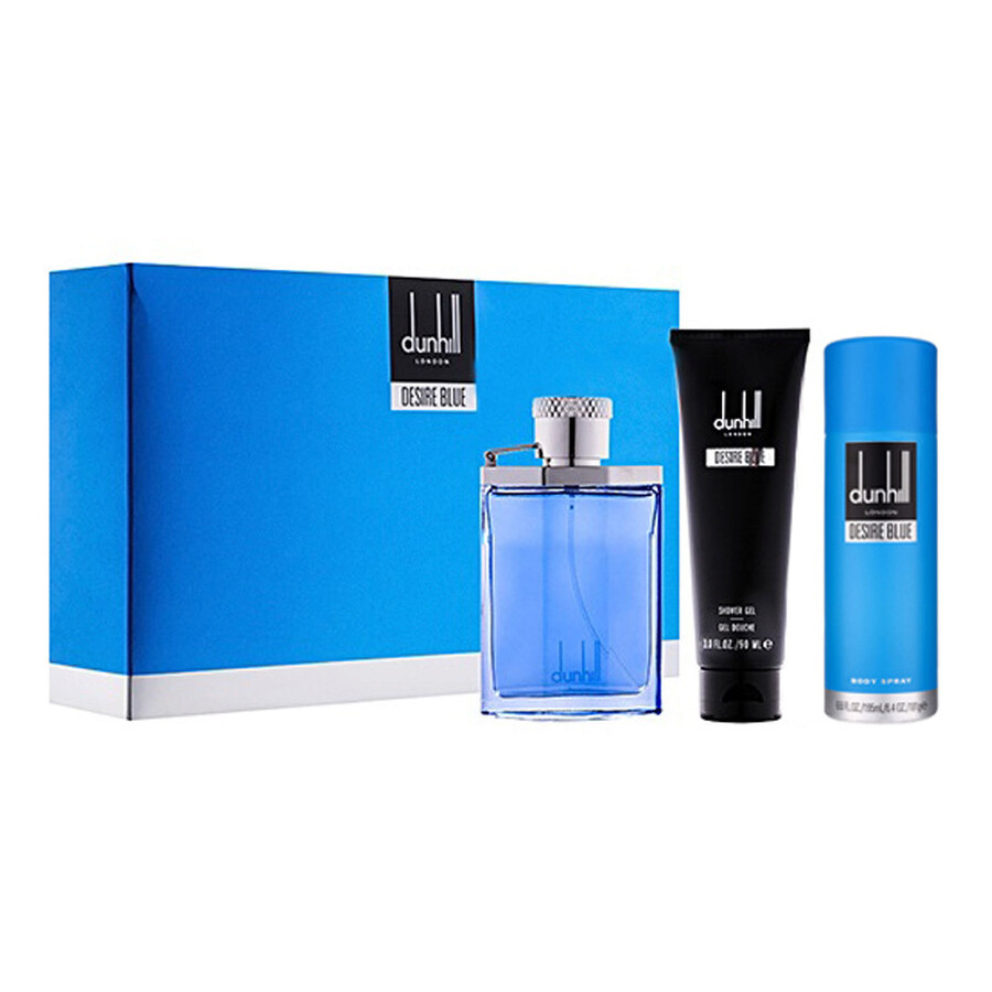Alfred Dunhill Desire Blue by Alfred Dunhill for Men - 3 Pc Gift Set 3 ...