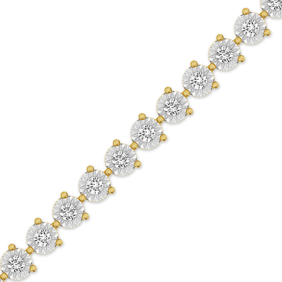Diamondmuse Diamond Muse Elegant 1.00 Carat Real Diamond Martini Tennis ...