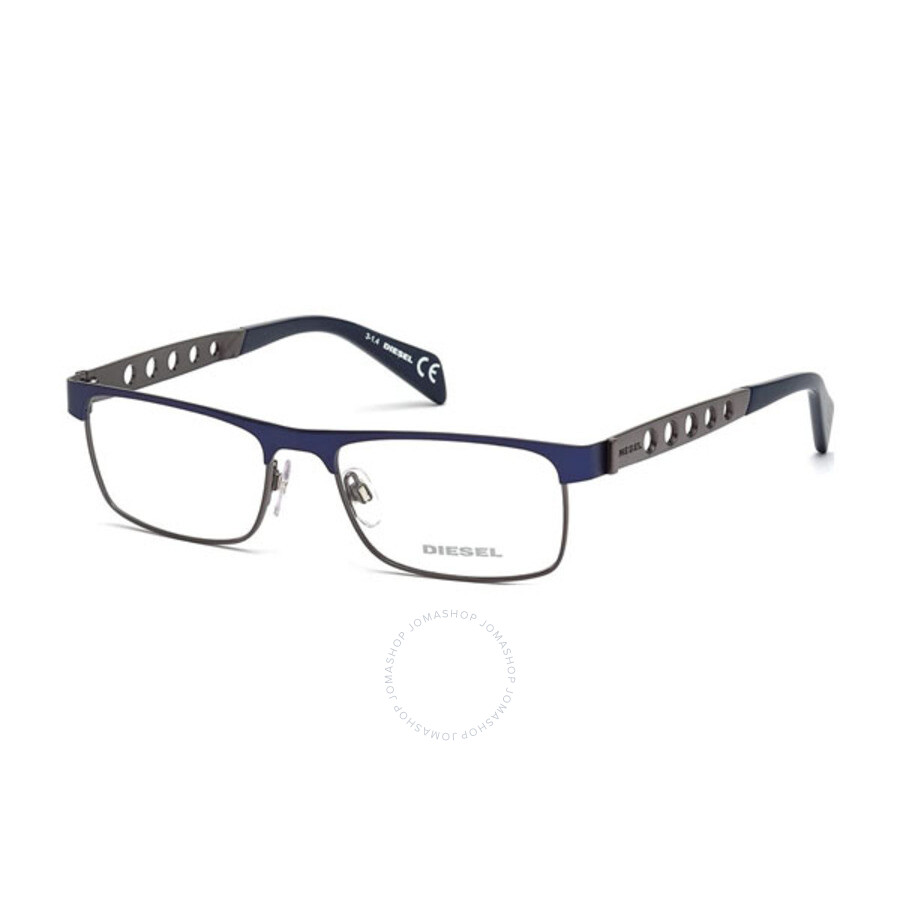 Diesel Men's Blue Pilot Eyeglass Frames DL511409253 664689645640 ...