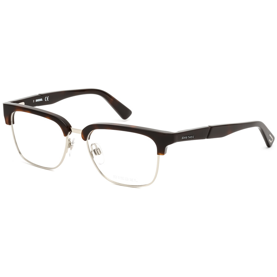 Diesel Men's Tortoise Square Eyeglass Frames DL524705251 664689877904 ...