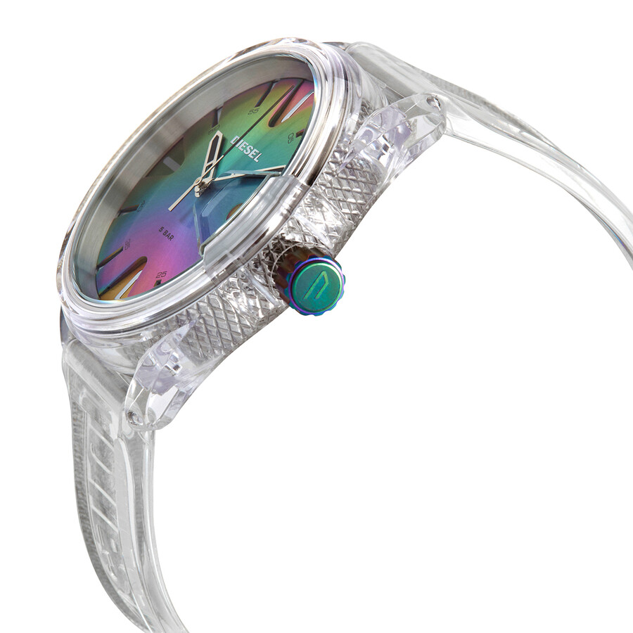 Diesel MS9 Rainbow Dial Clear Polyurethane Unisex Watch DZ1926 ...