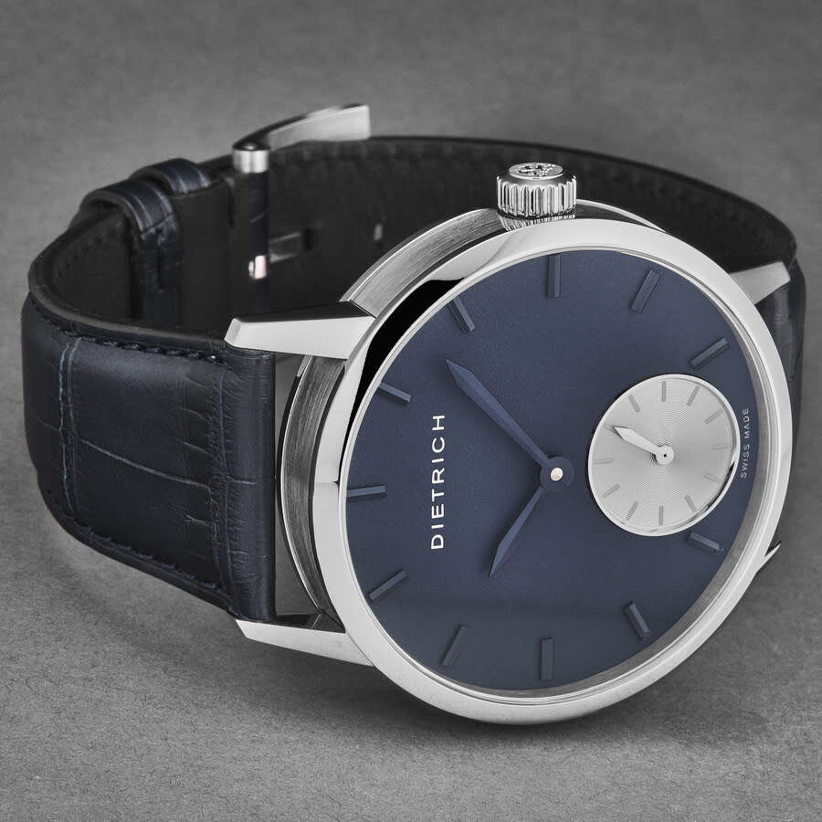 Dietrich Night Hand Wind Blue Dial Men's Watch NB BLU - Watches, Night ...