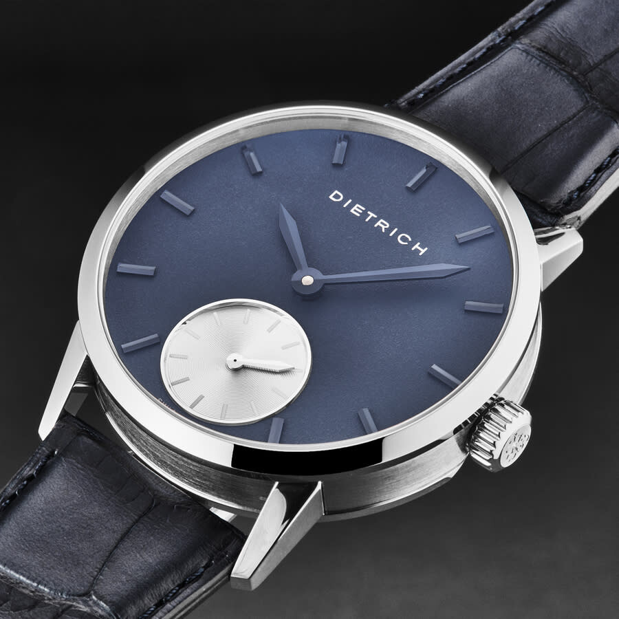 Dietrich Night Hand Wind Blue Dial Men's Watch NB BLU - Watches, Night ...