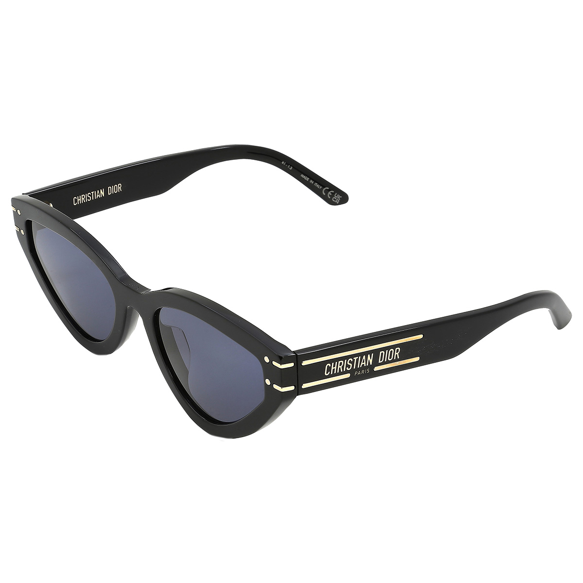 Dior Blue Cat Eye Ladies Sunglasses DIORSIGNATURE B2U CD40066U 01V 53 ...