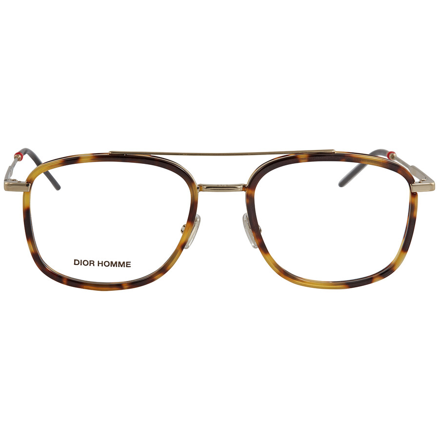 Dior Demo Lens Rectangular Men's Eyeglasses DIOR0229 0VR0 53 ...
