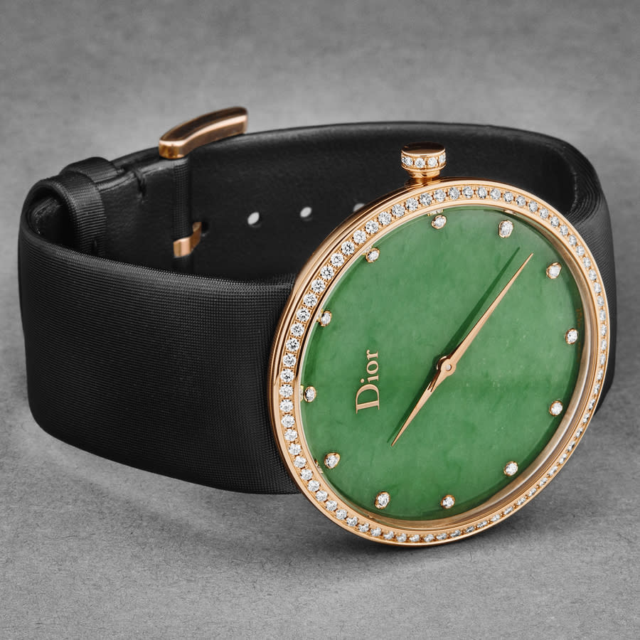 Dior La D De Dior Quartz Diamond Green Dial Ladies Watch CD043171A003 ...