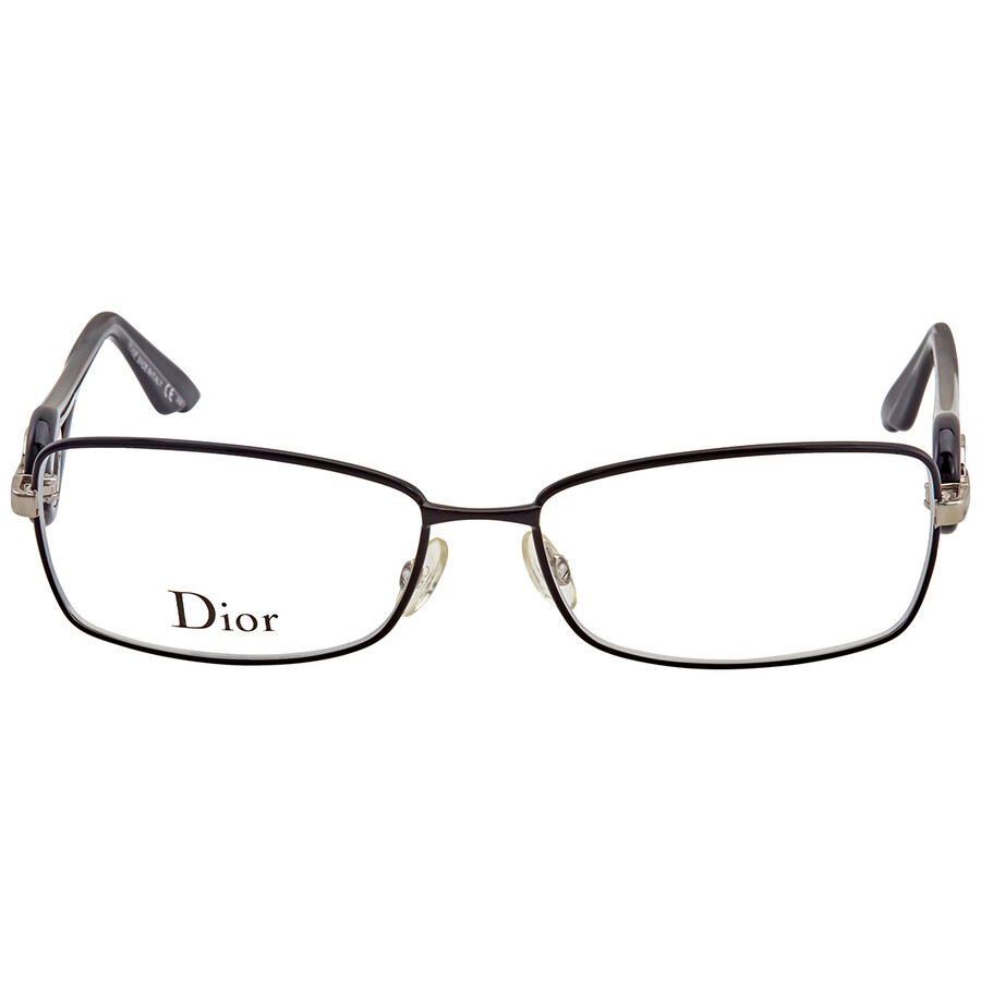 Dior Ladies Rectangular Eyeglasses 3754STR 0BKS 55 762753786012 ...