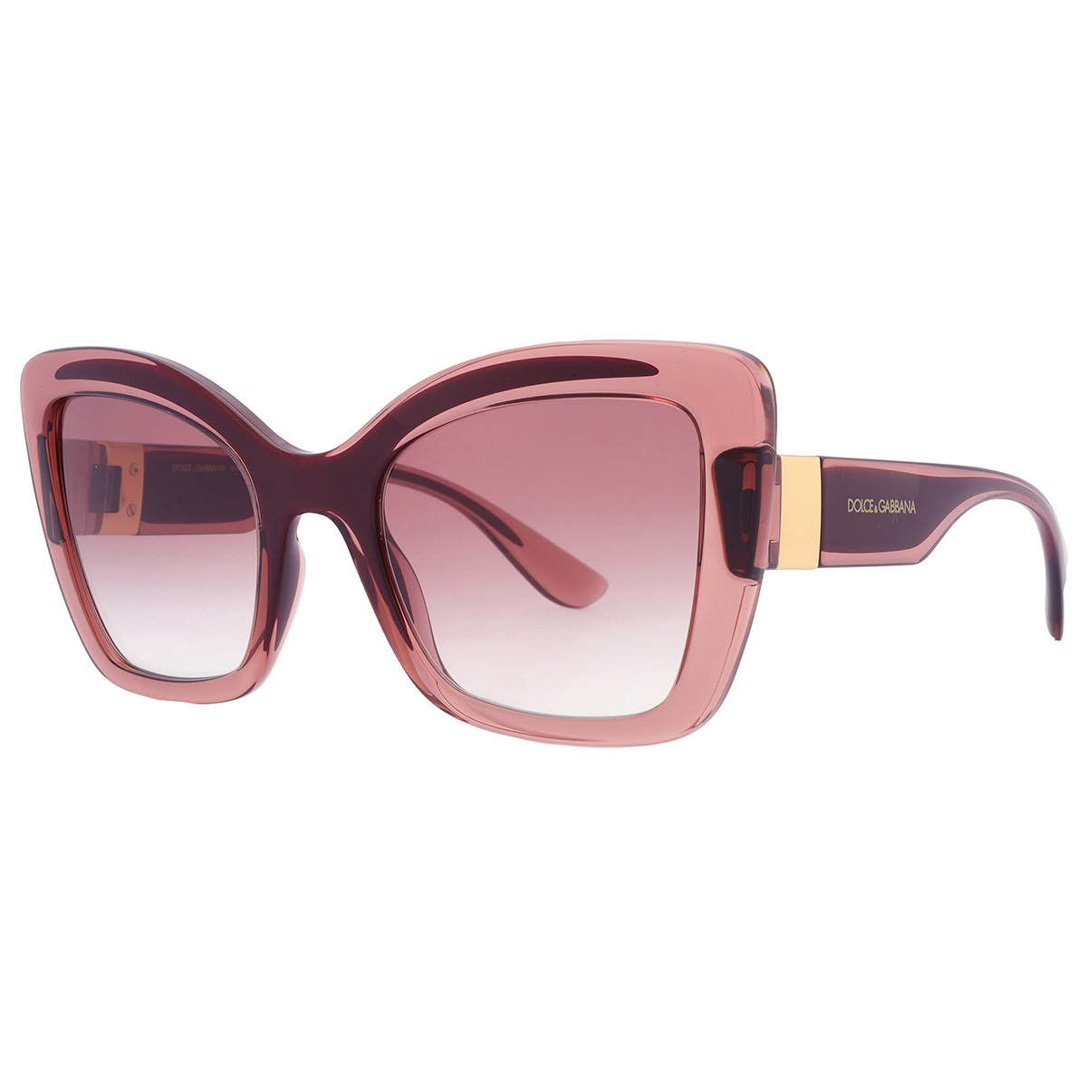 Dolce & Gabbana Clear Gradient Pink Butterfly Ladies Sunglasses DG6170 ...
