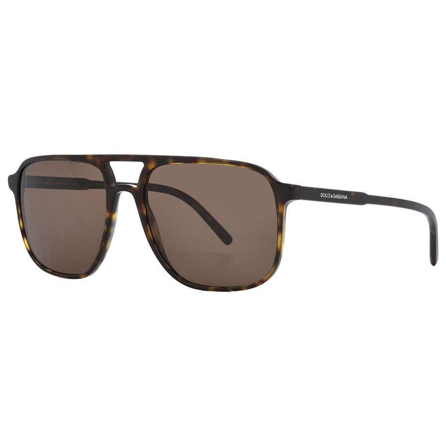 Dolce & Gabbana Dark Brown Navigator Men's Sunglasses DG4423 502/73 58 ...