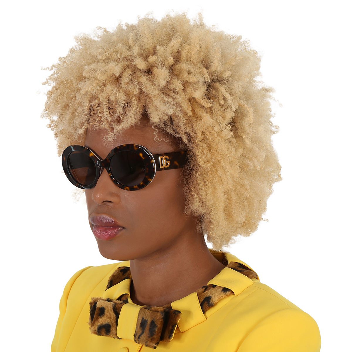 Dolce & Gabbana Dark Brown Oval Ladies Sunglasses DG4448F 321773 51 ...