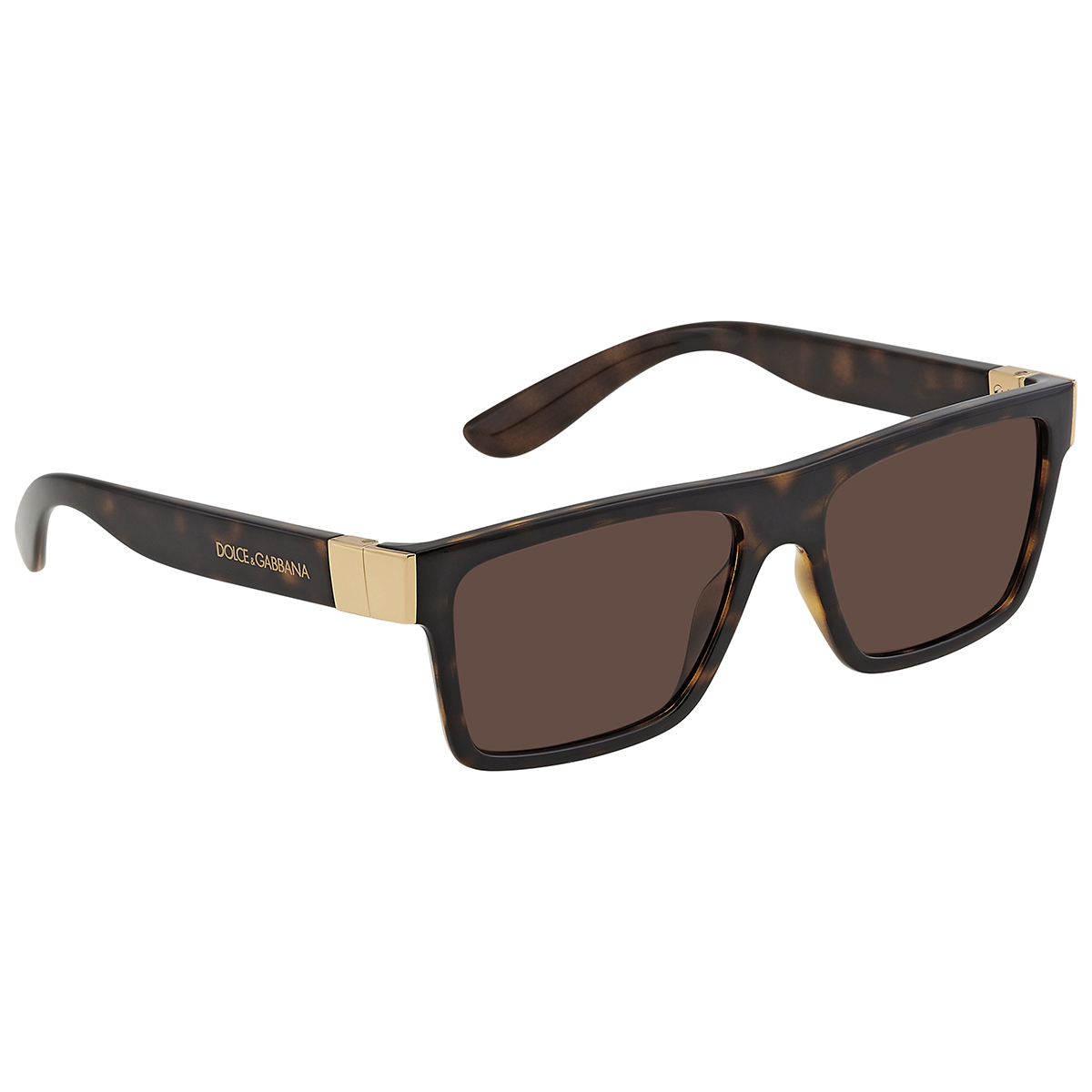 Dolce & Gabbana Dark Brown Rectangular Ladies Sunglasses DG6164 502/73 ...