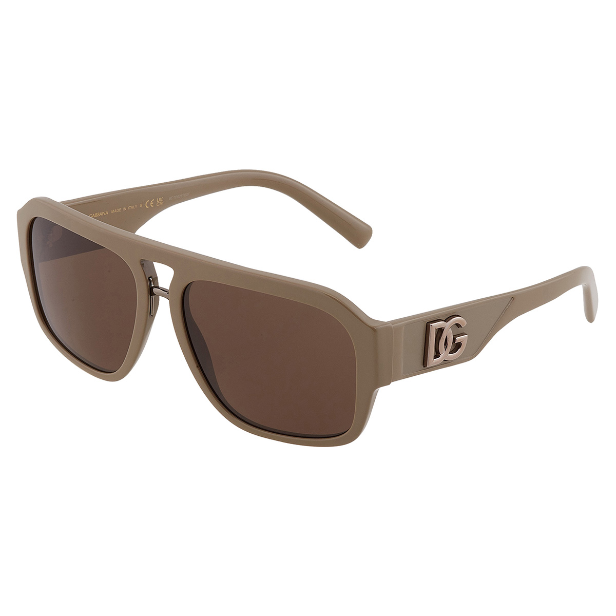 Dolce & Gabbana Dark Green Pilot Men's Sunglasses DG4403 332982 58 ...