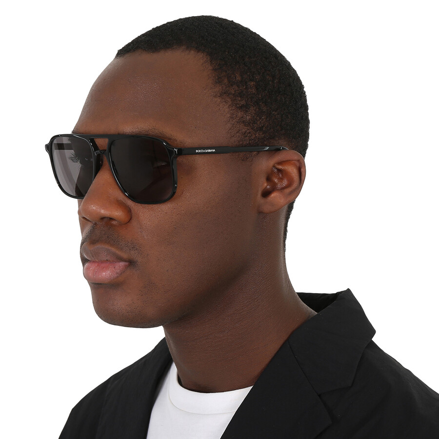 Dolce & Gabbana Dark Grey Navigator Men's Sunglasses DG4423 501/81 58 ...
