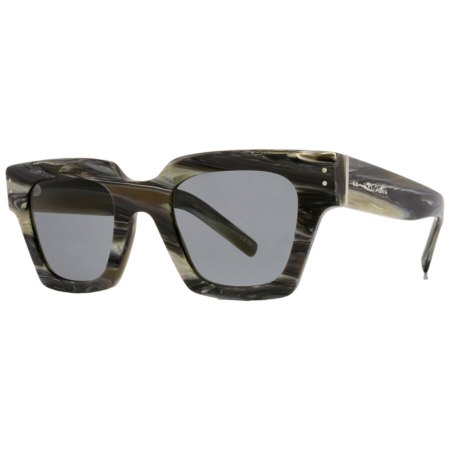 Dolce & Gabbana Grey Square Men's Sunglasses DG4413 339087 48 ...