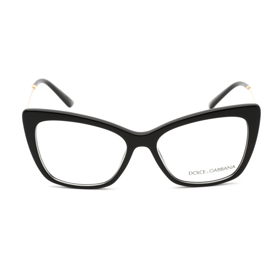 Dolce & Gabbana Ladies Black Cat Eye Eyeglass Frames 0DG3348 501 55 ...