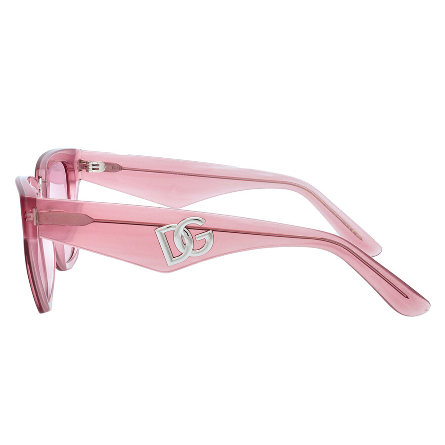 Dolce & Gabbana Pink Dark Mirrored Red Butterfly Ladies Sunglasses ...
