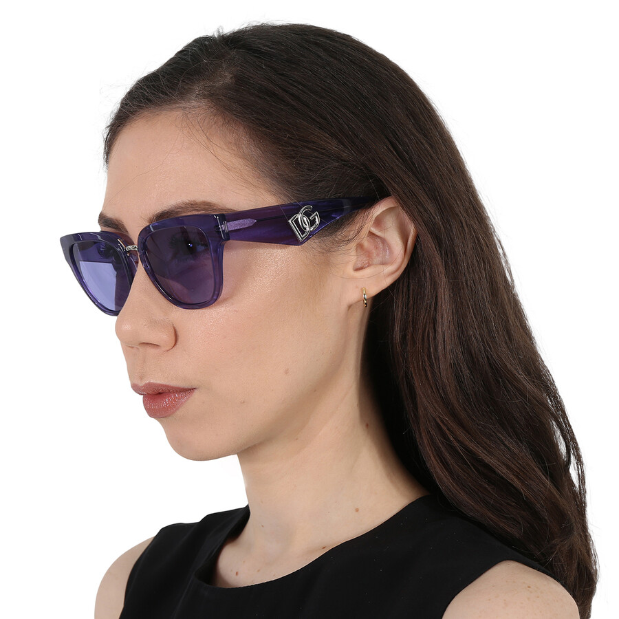 Dolce & Gabbana Violet Butterfly Ladies Sunglasses DG4437 34071A 51 ...