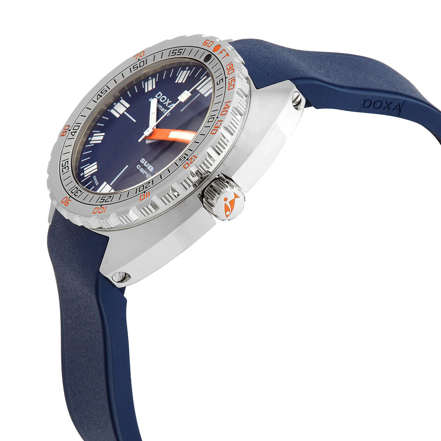 Doxa SUB 1500T Caribbean Automatic Blue Dial Men's Watch 883.10.201.32 ...
