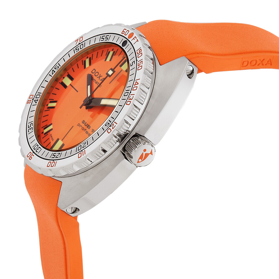 Doxa Sub 1500T Professional Automatic Orange Dial Men's Watch 883.10 ...
