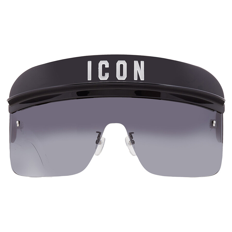 Dsquared2 Grey Gradient Shield Men's Sunglasses ICON 0001/S 0807/9O 99 ...