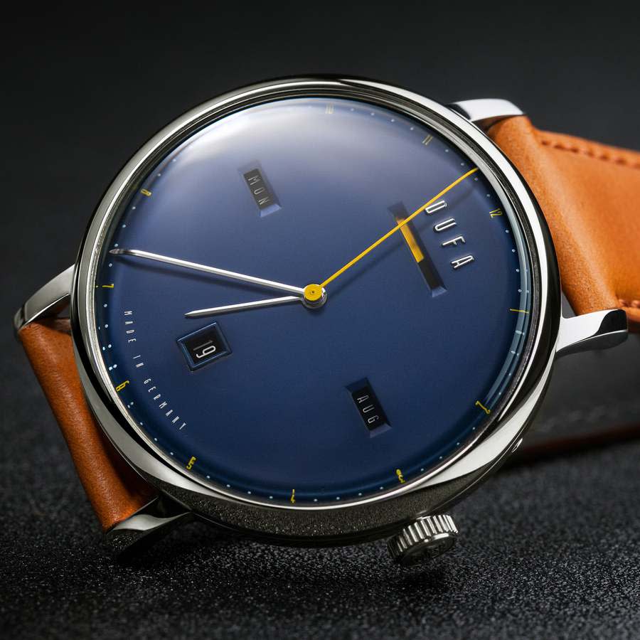 Dufa Aalto Power Reserve Automatic Blue Dial Men's Watch DF-9024-02 ...
