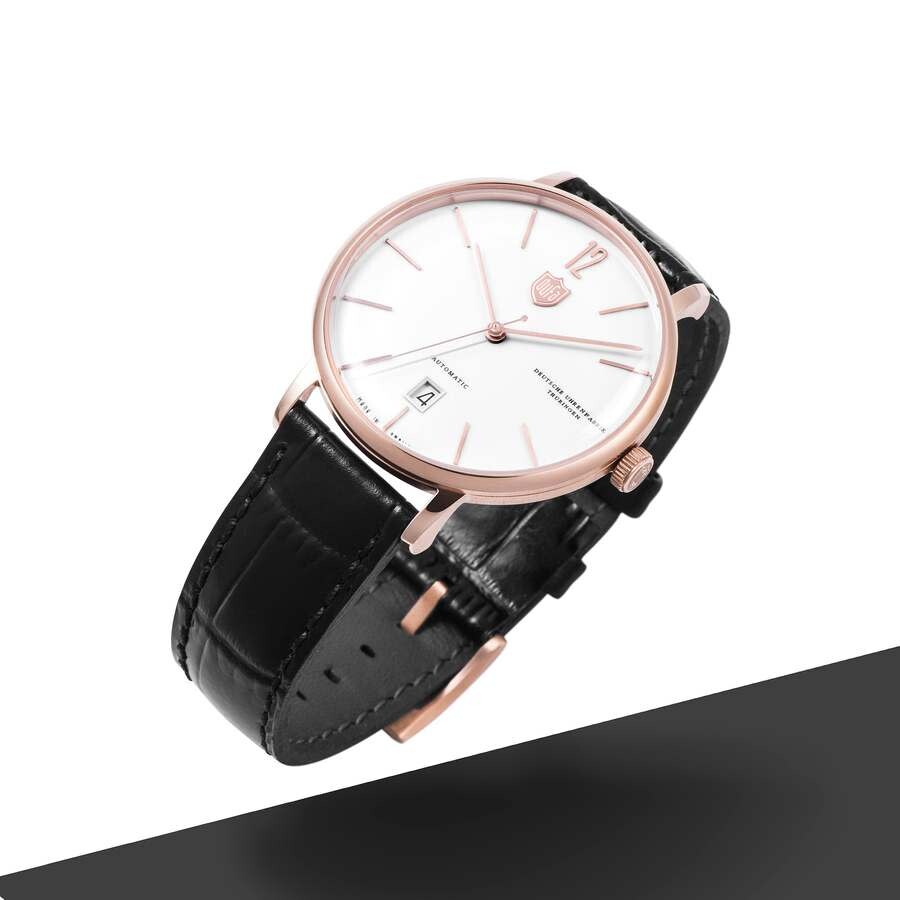 Dufa Breuer Automatic White Dial Men's Watch DF-9011-03 194595026986 ...