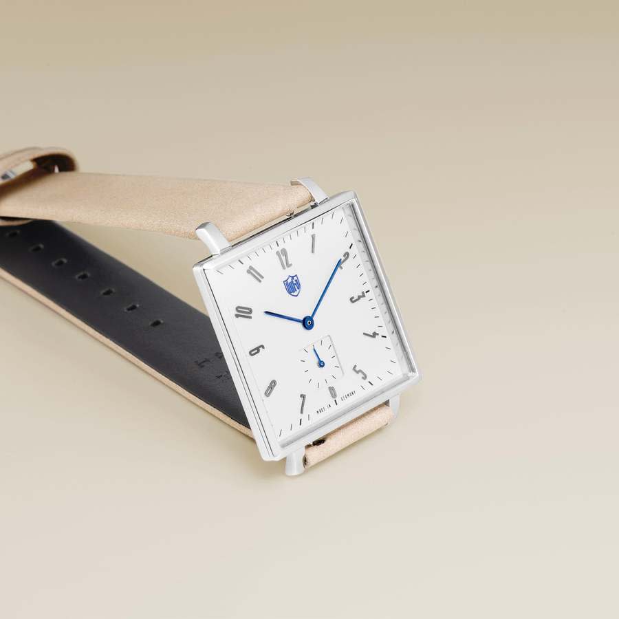 Dufa Gropius Quadrat Quartz White Dial Men's Watch DF-9025-01 ...