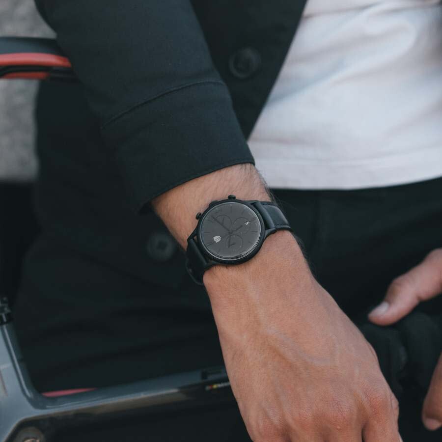 Dufa Van Der Roche Chronograph Quartz Black Dial Men's Watch DF-9002-0A ...