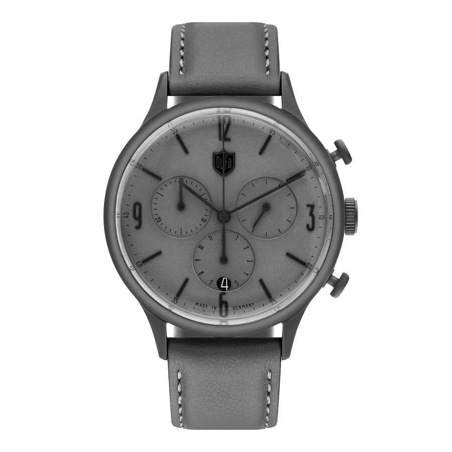 Dufa Van Der Roche Chronograph Quartz Grey Dial Men's Watch DF-9002-0C ...