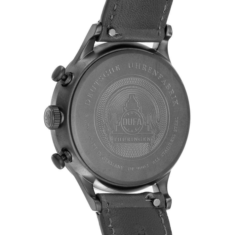 Dufa Van Der Roche Chronograph Quartz Grey Dial Men's Watch DF-9002-0C ...