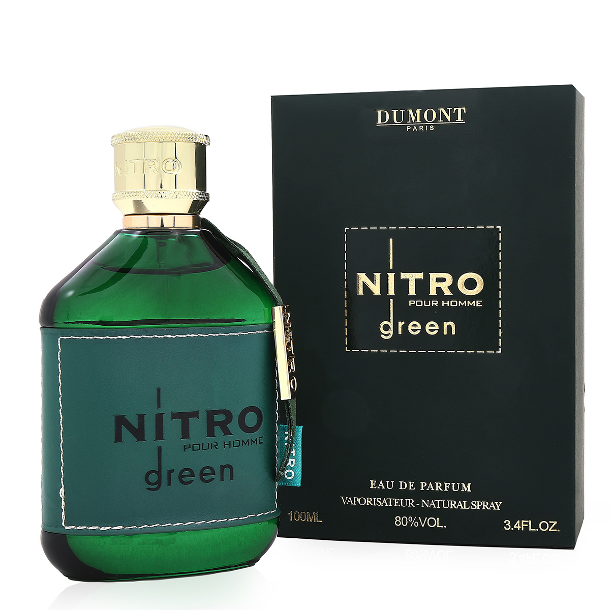 Dumont Men's Nitro Green EDP Spray 3.4 oz Fragrances 3760060761279 ...