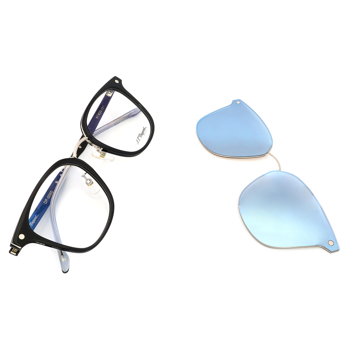 Dupont Blue Square Unisex Sunglasses DP 6660 3 51 1200100366603 ...